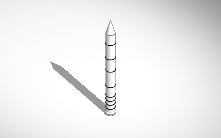3D design Space Shuttle Solid Rocket Booster | Tinkercad