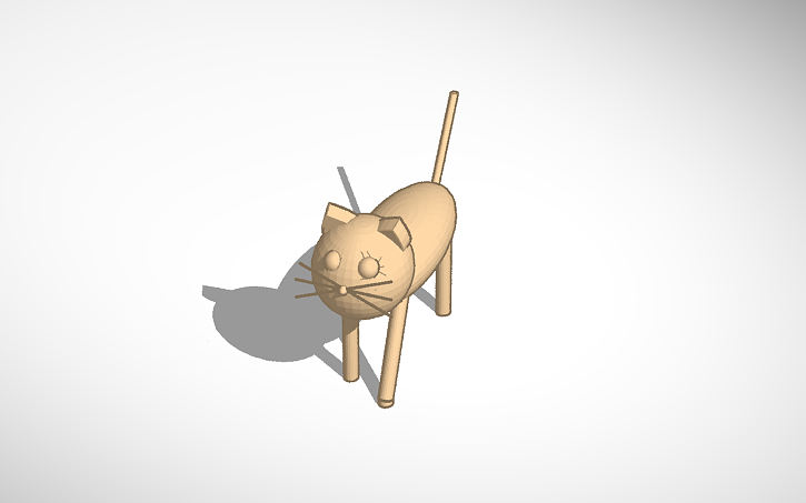 3D design Cat - Tinkercad