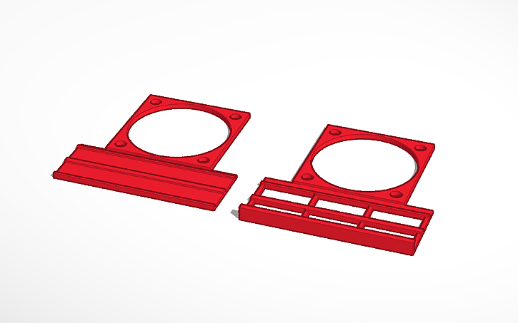 3D design LED Holder 40mm fan | Tinkercad