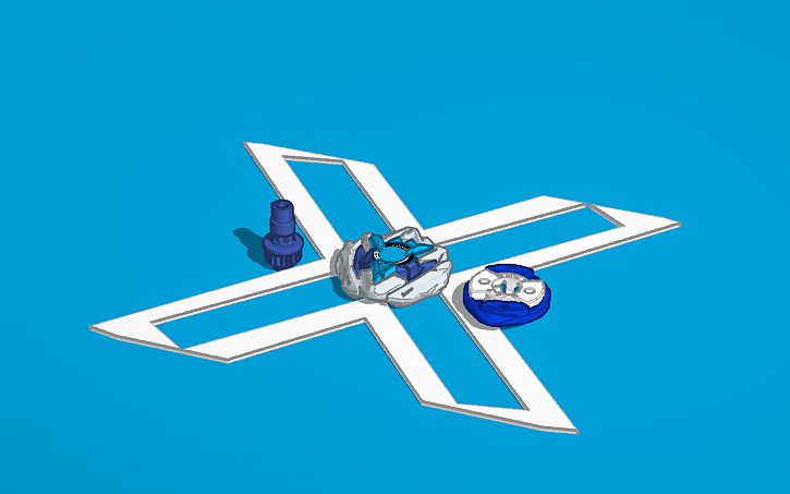 3D design (Prototype)Beyblade X/UX DranBuster/1-60/A - Tinkercad
