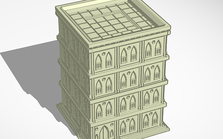 3D design Building - Tinkercad