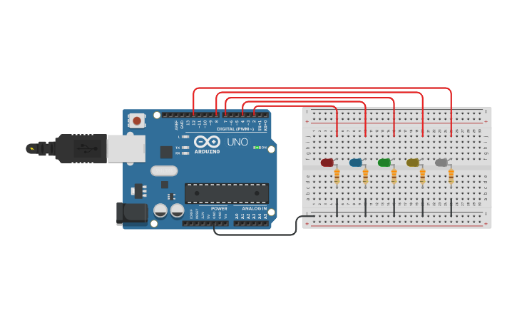 Circuit design Circuito en Paralelo 1 | Tinkercad