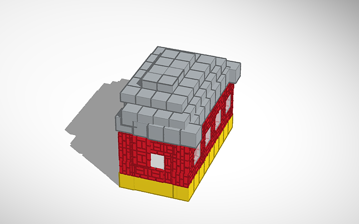 3D design Minecraft Building - Tinkercad