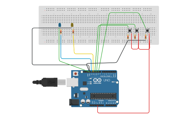 Circuit design Prova Fundamentos - Arduino - Tinkercad