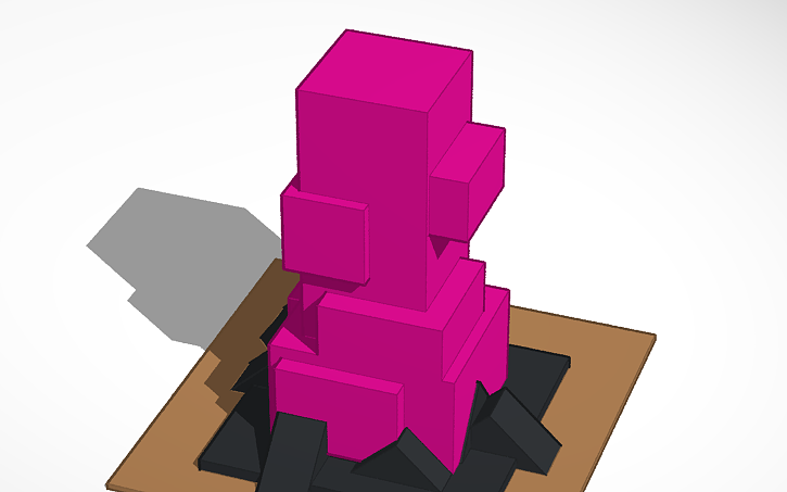 3D design cube pillar fortnite - Tinkercad