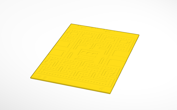 3D design pacman level - Tinkercad