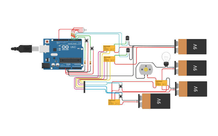 Circuit design INDUSTRIAL START STOP 3 WIRE | Tinkercad