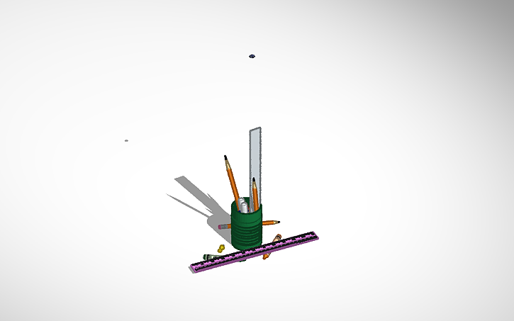 3D design Pencil Holder | Tinkercad