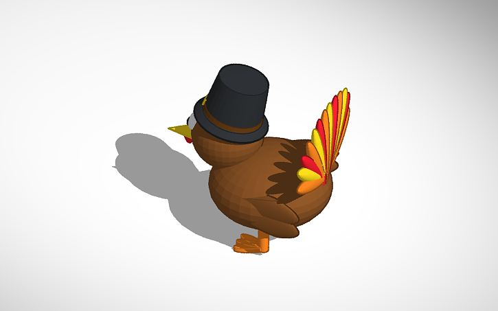 3D design The Thankful Turkey #thanksgiving | Tinkercad