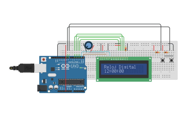 Circuit design 4) Timer - Tinkercad
