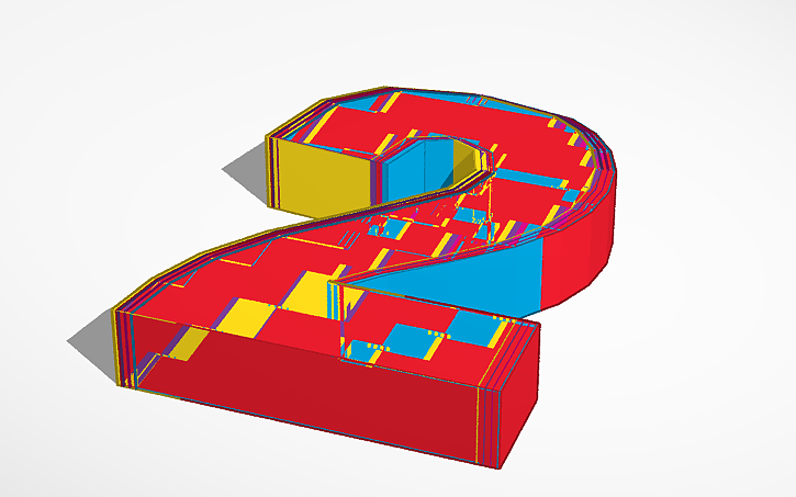 3D design two of every color - Tinkercad