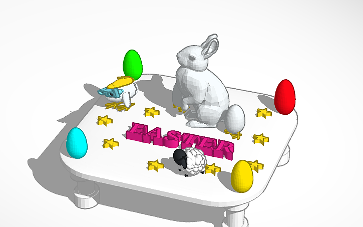 3D design easter - Tinkercad