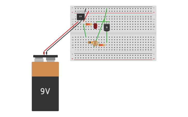 Circuit design LDR Circuit | Tinkercad