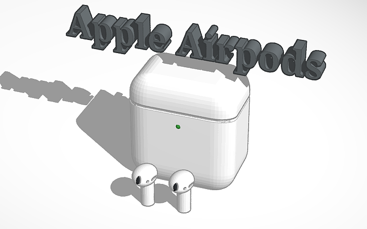 3D design Apple Airpods | Tinkercad