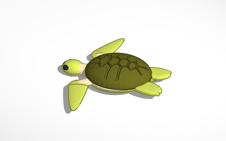 3D design turtle - Tinkercad
