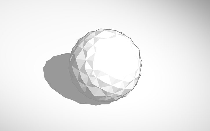 3D design Golf Ball Measure - Tinkercad