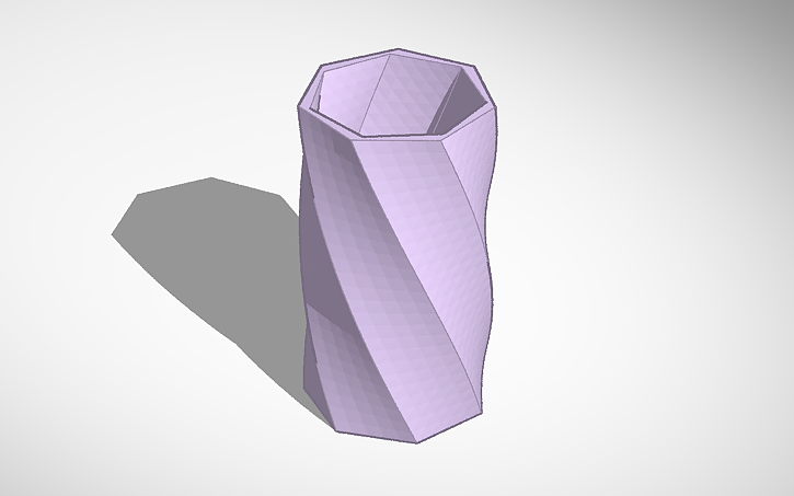 3D design vase - Tinkercad