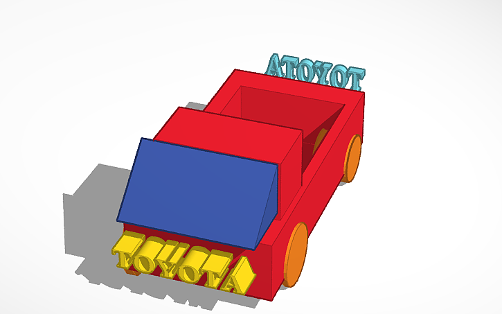 3D design truck | Tinkercad