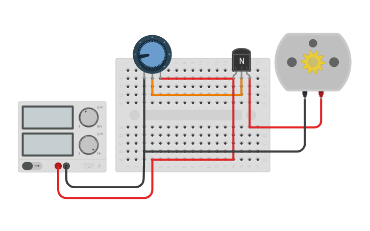 Circuit Design Controlar Velocidad De Motor Con Transistor 2n2222