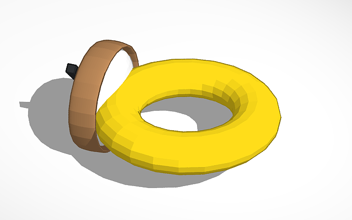 3D design Rolex watch gold - Tinkercad