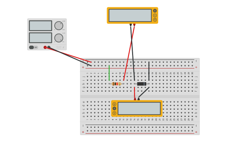 Circuit design diode - Tinkercad