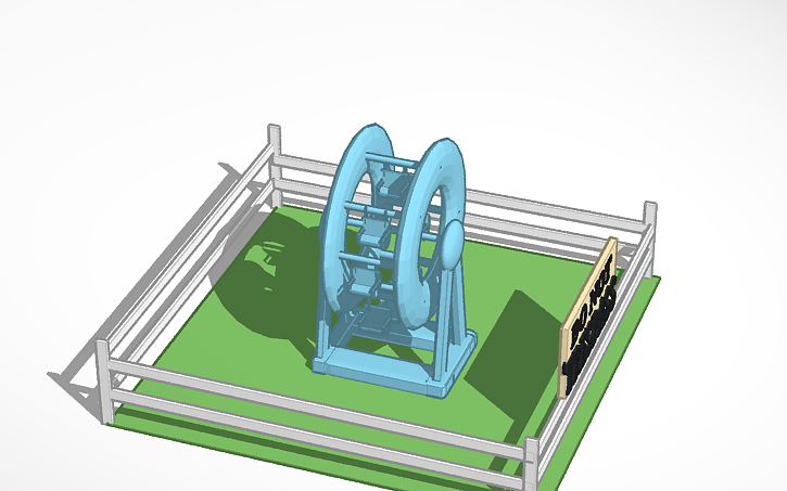 3D design (Ferris Wheel) - Tinkercad