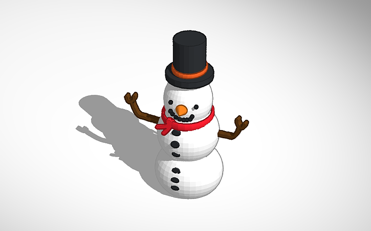 3D design snowman | Tinkercad
