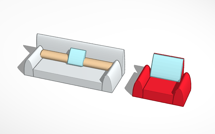 3D design sofa | Tinkercad