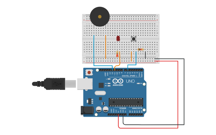 Circuit design Primer circuito | Tinkercad