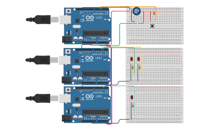 Circuit design Wire-I2C - Tinkercad