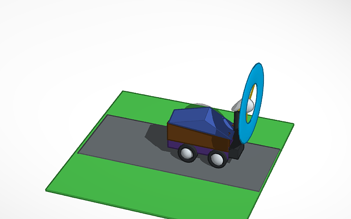 3D design egg car - Tinkercad