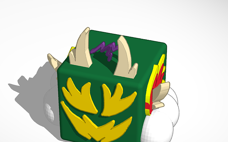 3D design Dragon Fruit - Tinkercad