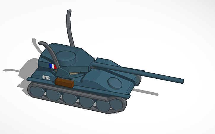 3D design Avant-Projet Char 12T | Tinkercad