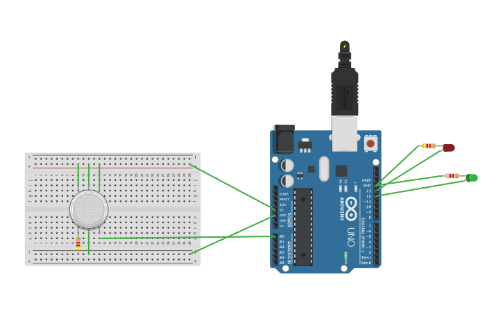 Circuit design PRACTICA 1 - Tinkercad