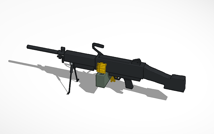 3D design M249 - Tinkercad