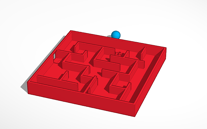 3D design ball maze - Tinkercad