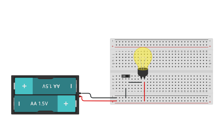 Circuit design Electricidad: Interruptor | Tinkercad