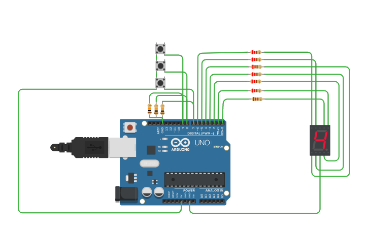 Circuit design TP1 SPD - Tinkercad