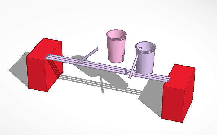 3D design Copy of 6th Engineering: Straw Bridge Model | Tinkercad