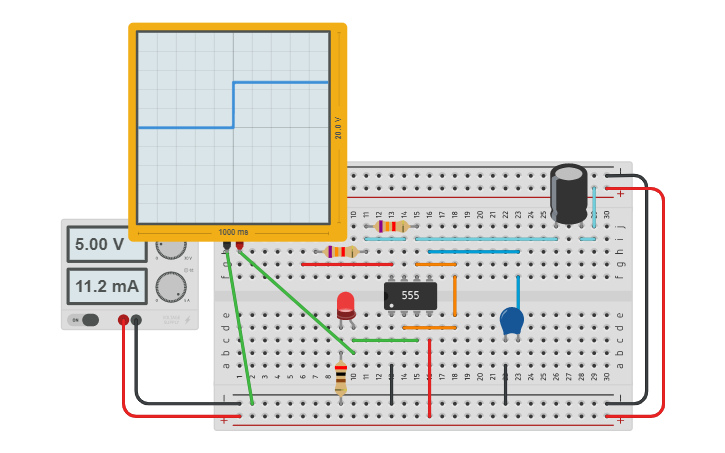 Circuit design Guia #3 montaje 2 | Tinkercad
