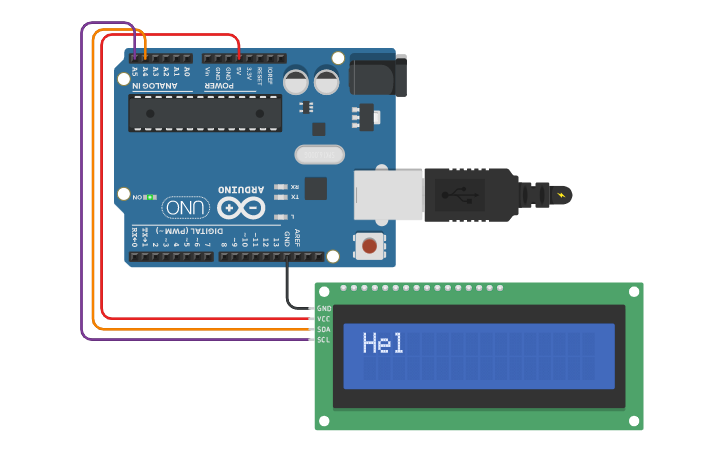 Circuit Design Keypad I2c Display Tinkercad