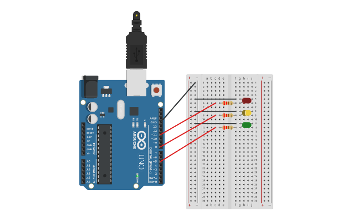 Circuit design Led Activity 1 | Tinkercad