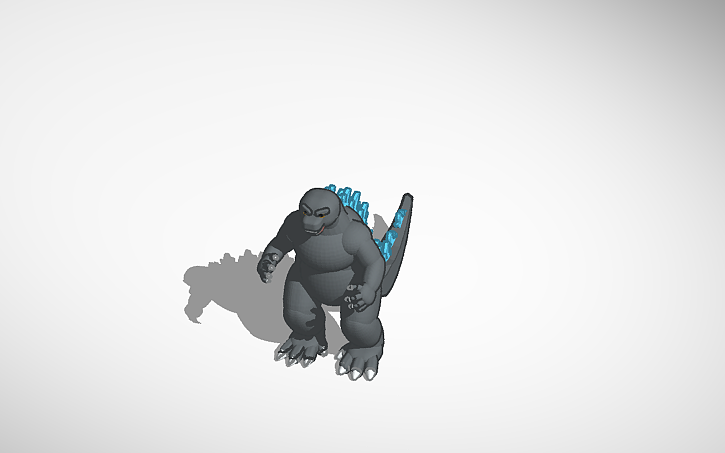 3D design godzilla - Tinkercad