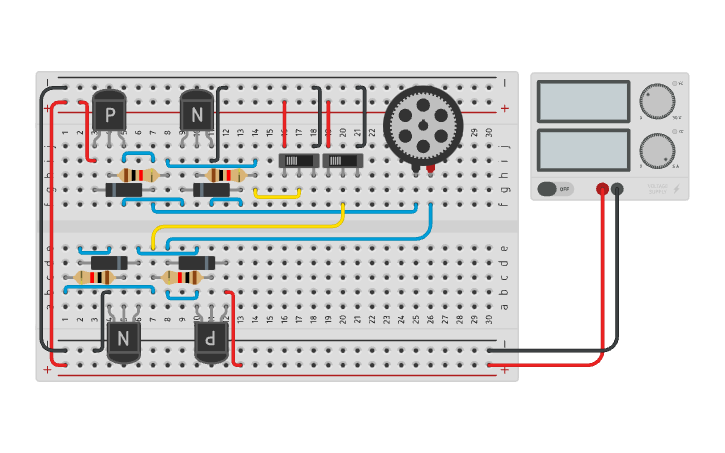Circuit design H Bridge | Tinkercad
