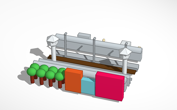 3D design Berlin Wall - Tinkercad