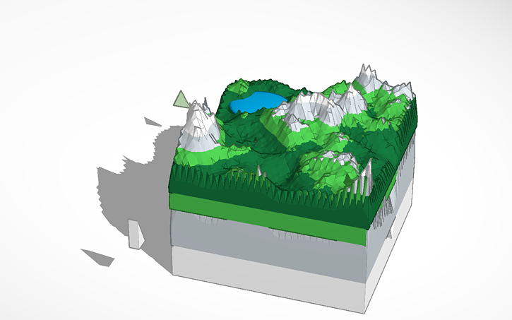 3D design Mountain - Tinkercad