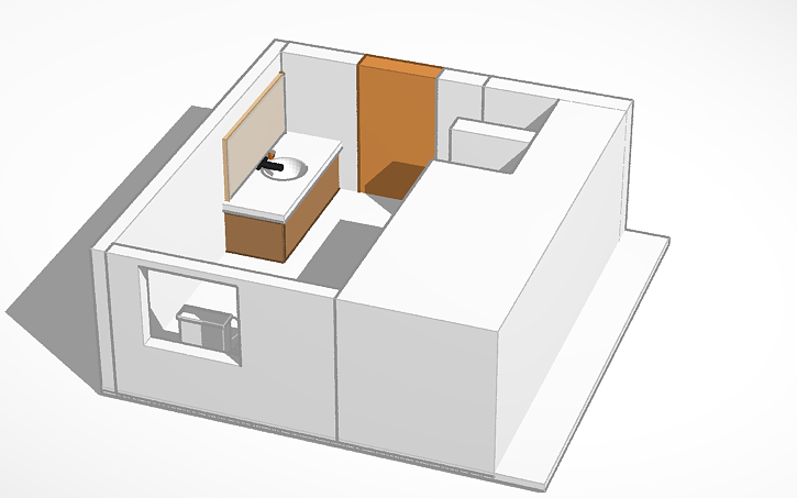 3D design my bathroom - Tinkercad
