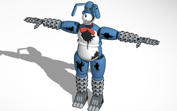 3D design The Walten files bon (remake)V2 - Tinkercad