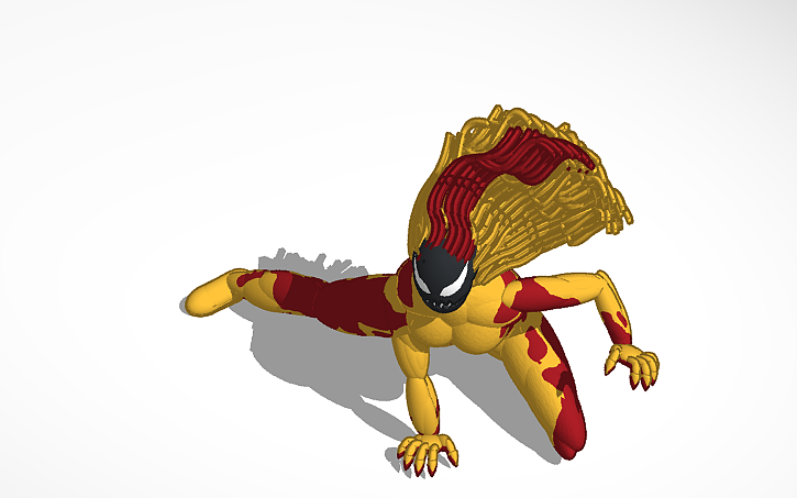 3D design Scream Symbiote - Tinkercad