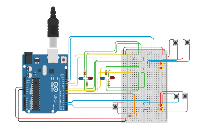 Circuit design Tic-Tac_Toe | Tinkercad